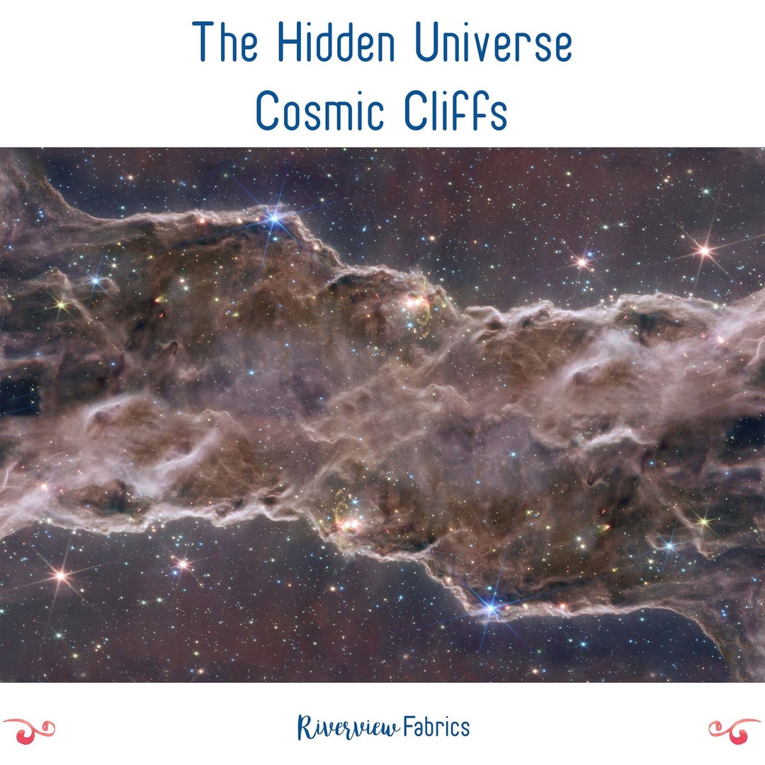 Outer Space Images Fabric by the Yard, Carina Nebula, Stars, the Hidden ...