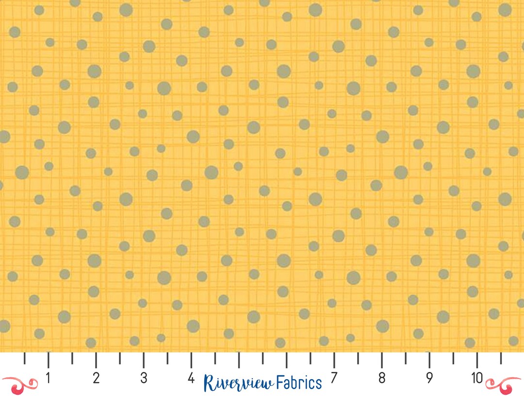 Shades of Summer - Dot - Yellow | Riley Blake | Quilting Cotton Fabric ...