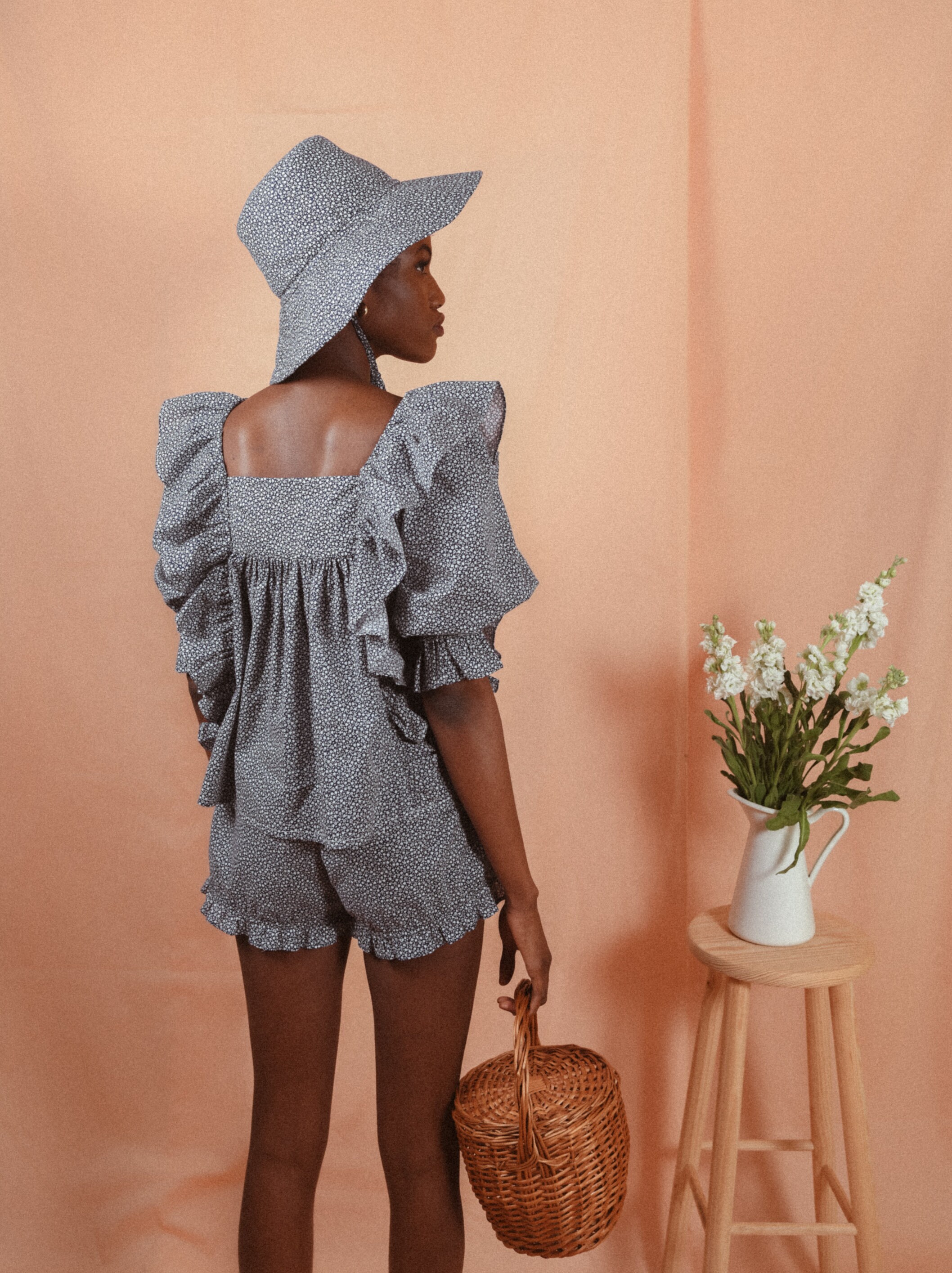 FLORAL BOHO BLOUSE romantic ruffle frilled peasant folk puffy | Etsy