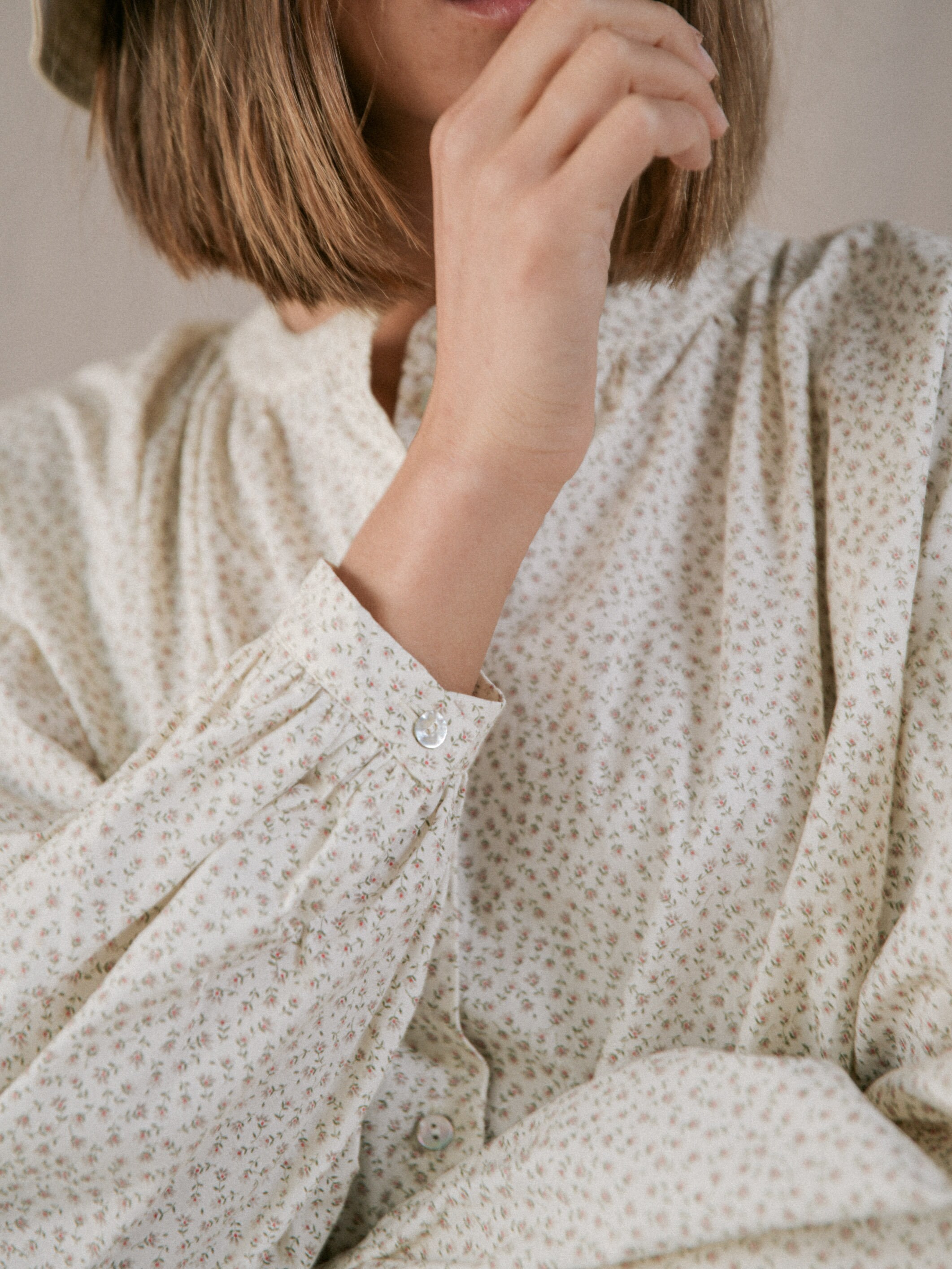 PRAIRIE FLORAL BLOUSE Romantic Cottage Core Prairie Gathered - Etsy