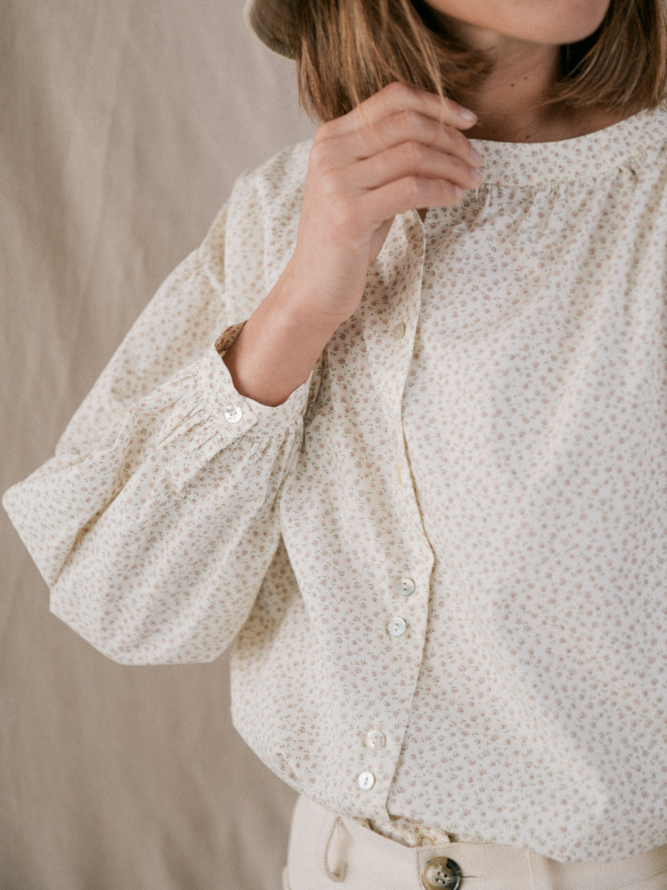 PRAIRIE FLORAL BLOUSE Romantic Cottage Core Prairie Gathered - Etsy