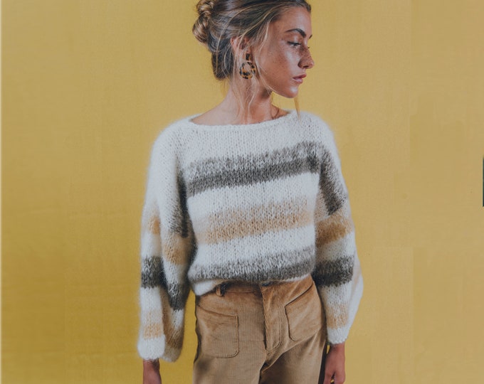 BOHO MOHAIR SWEATER /oversized Sweater/chunky Slouchy Sweater/loose ...