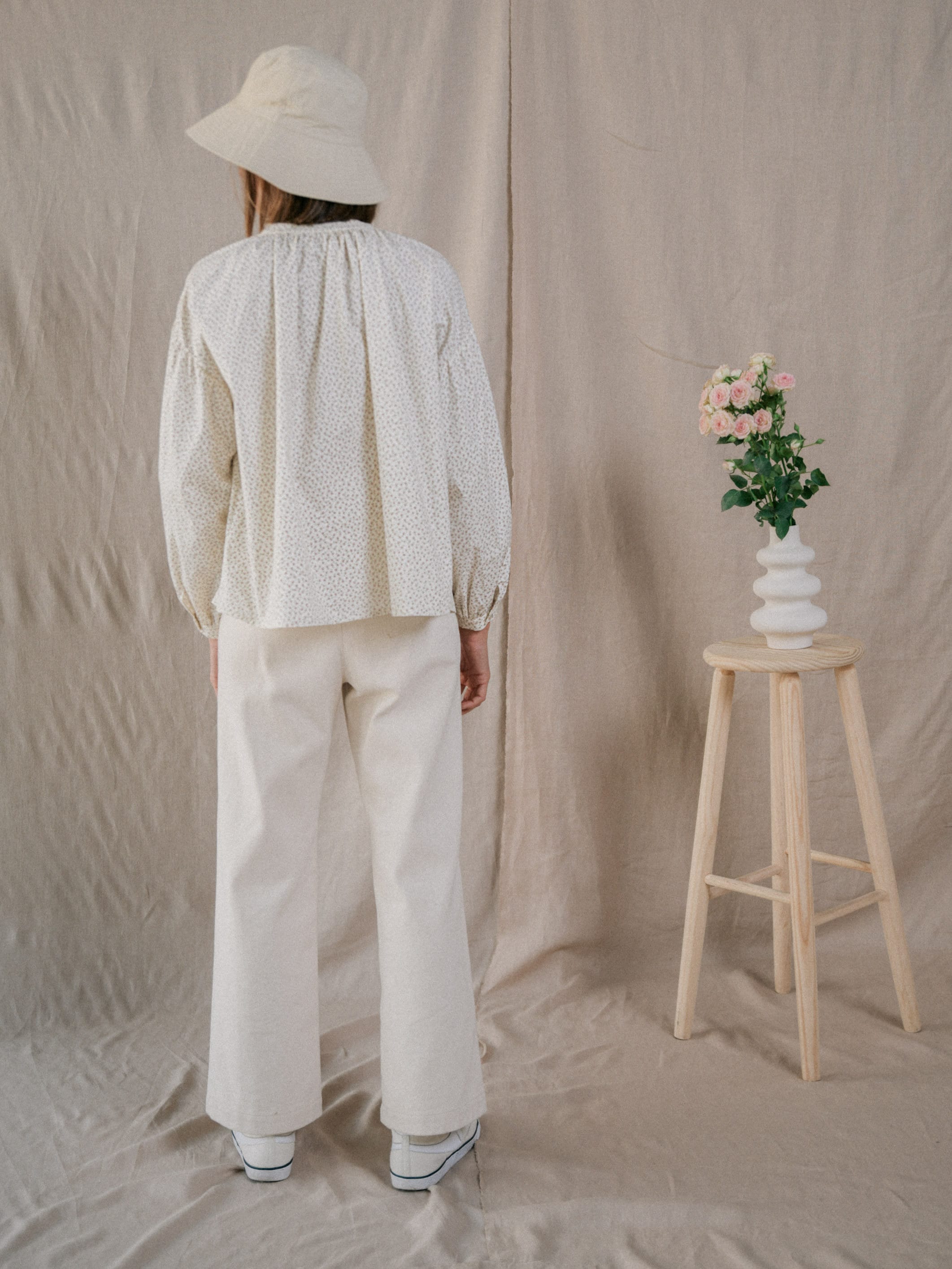 PRAIRIE FLORAL BLOUSE Romantic Cottage Core Prairie Gathered - Etsy