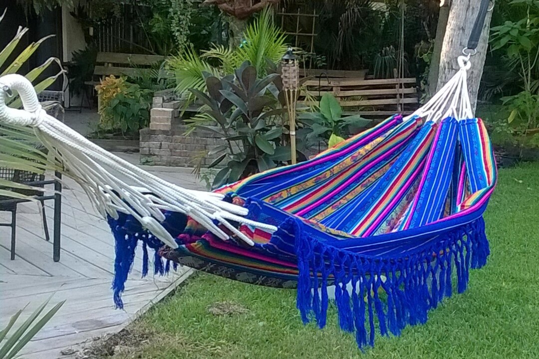 Vibrant Inca Hammock - Lightweight, Double, Handmade Ultra-comfy for ...