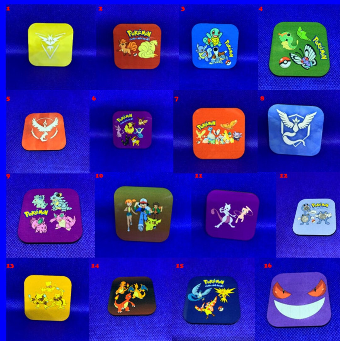 Pokemon Magnets Pocket Monsters Pikachu Eevee Team Rocket - Etsy