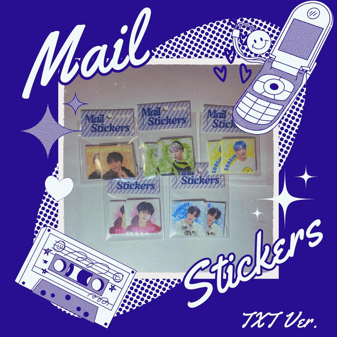 TXT Mail Stickers 20 Pack - Etsy
