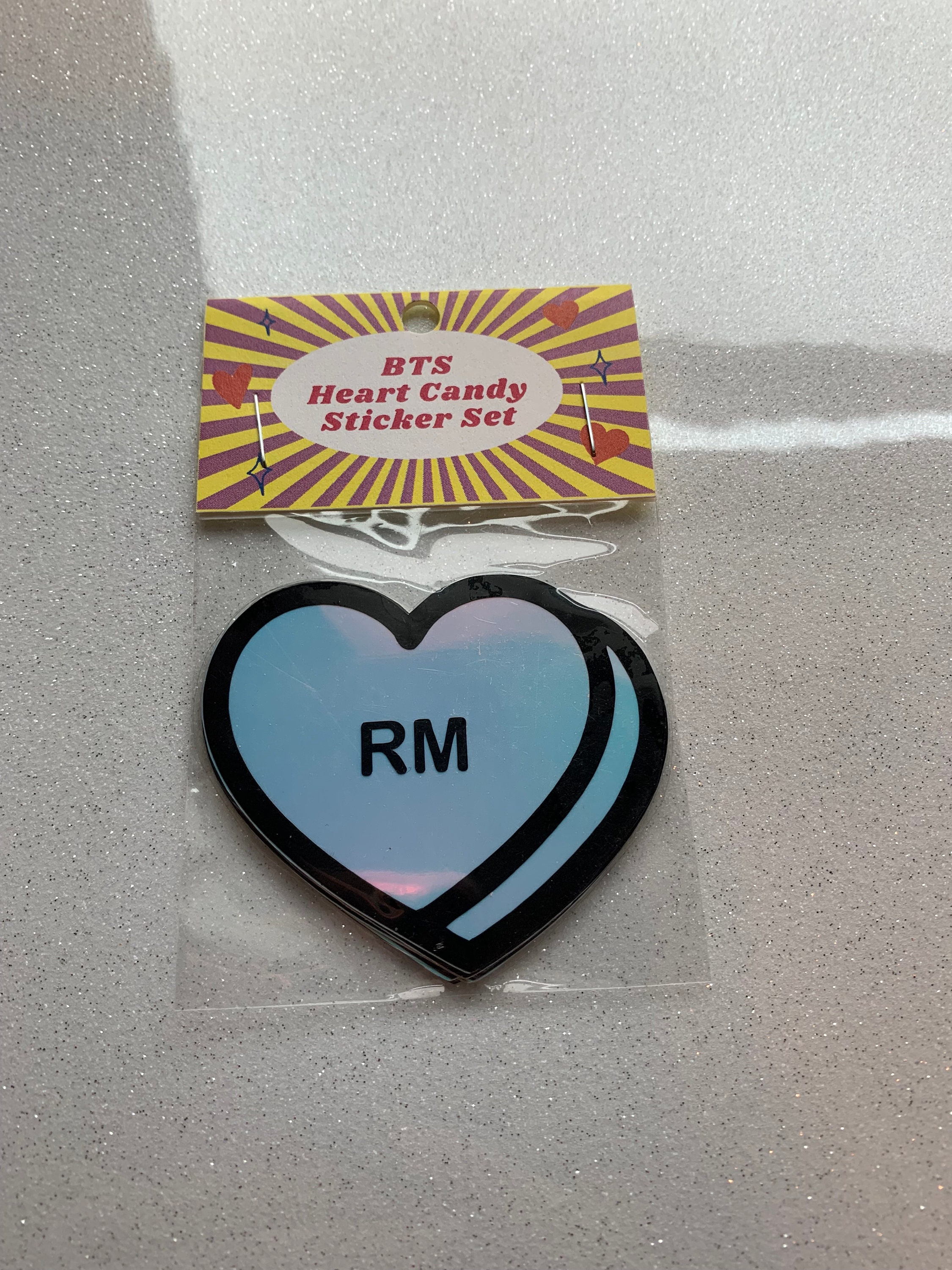 K Pop Group Heart Candy Sticker Set, Kpop, BTS, Monsta X, Loona, Shinee ...