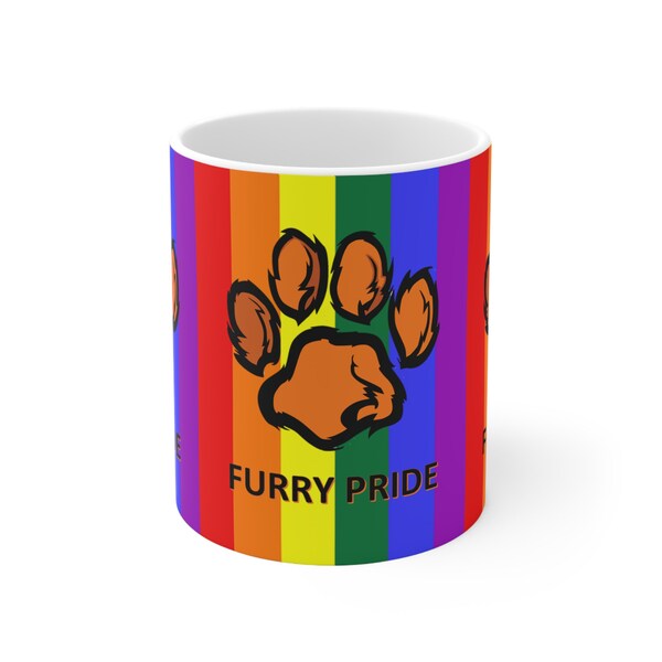 Rainbow Furry Cup - Etsy