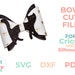 Cute Cat Bow Template SVG, Bow SVG, Bow Template, Hair Bow Template ...