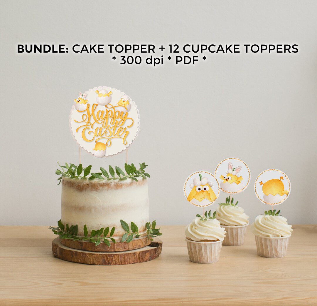 Cake Topper Bundle for Easter Prints Digital Download for Easter Prints ...