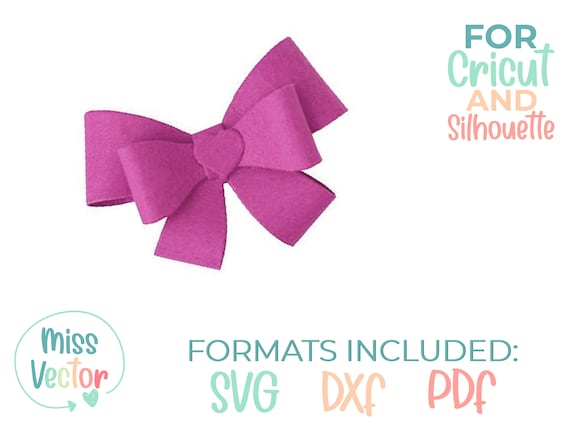 Double Bow Svg Bow Template Leather Bow Svg Hair Bow Svg | Etsy