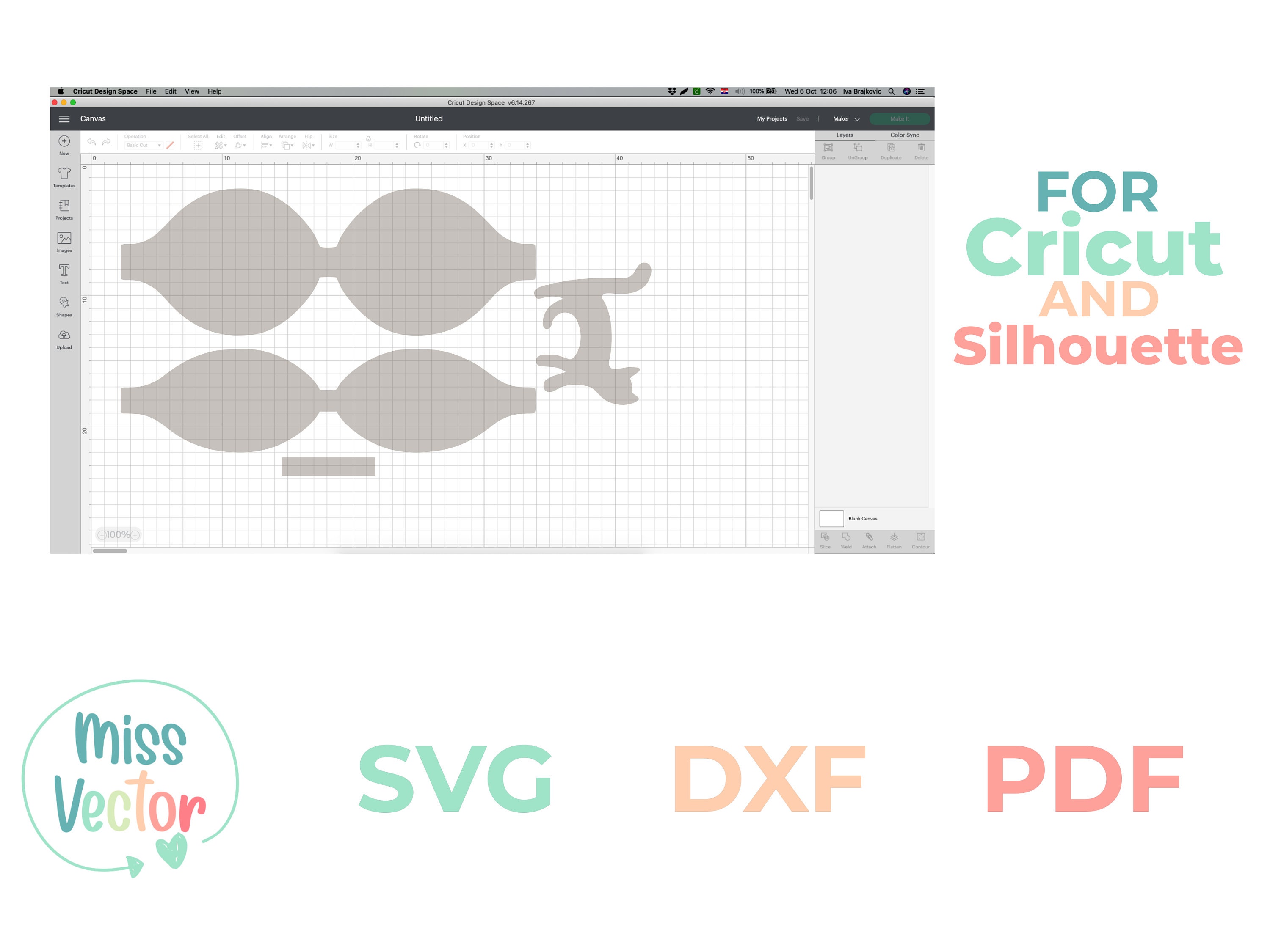 Cute Cat Bow Template SVG, Bow SVG, Bow Template, Hair Bow Template ...
