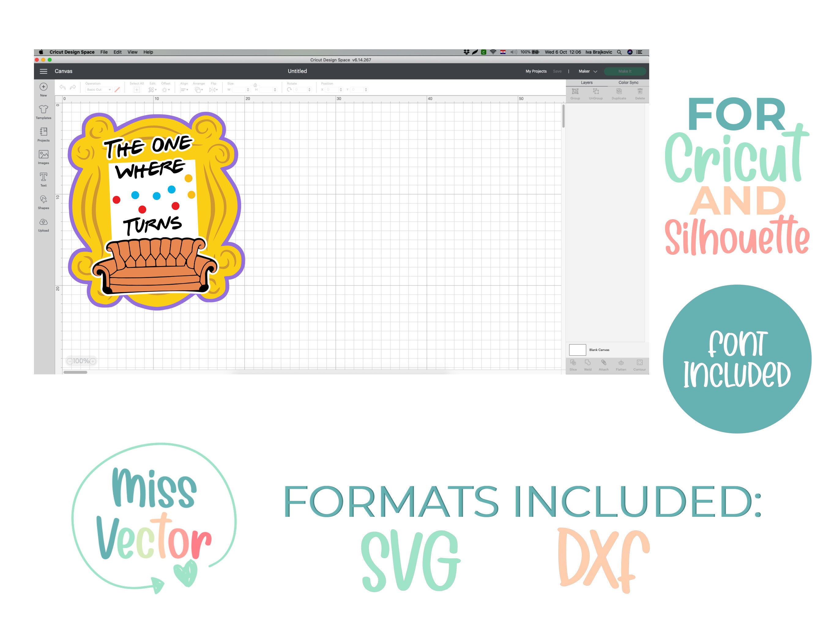 Cake Topper Svg Cricut Cake Toppers Friends Svg Svg Files for Cricut ...
