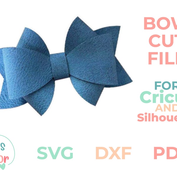 Leather Bow Svg - Etsy