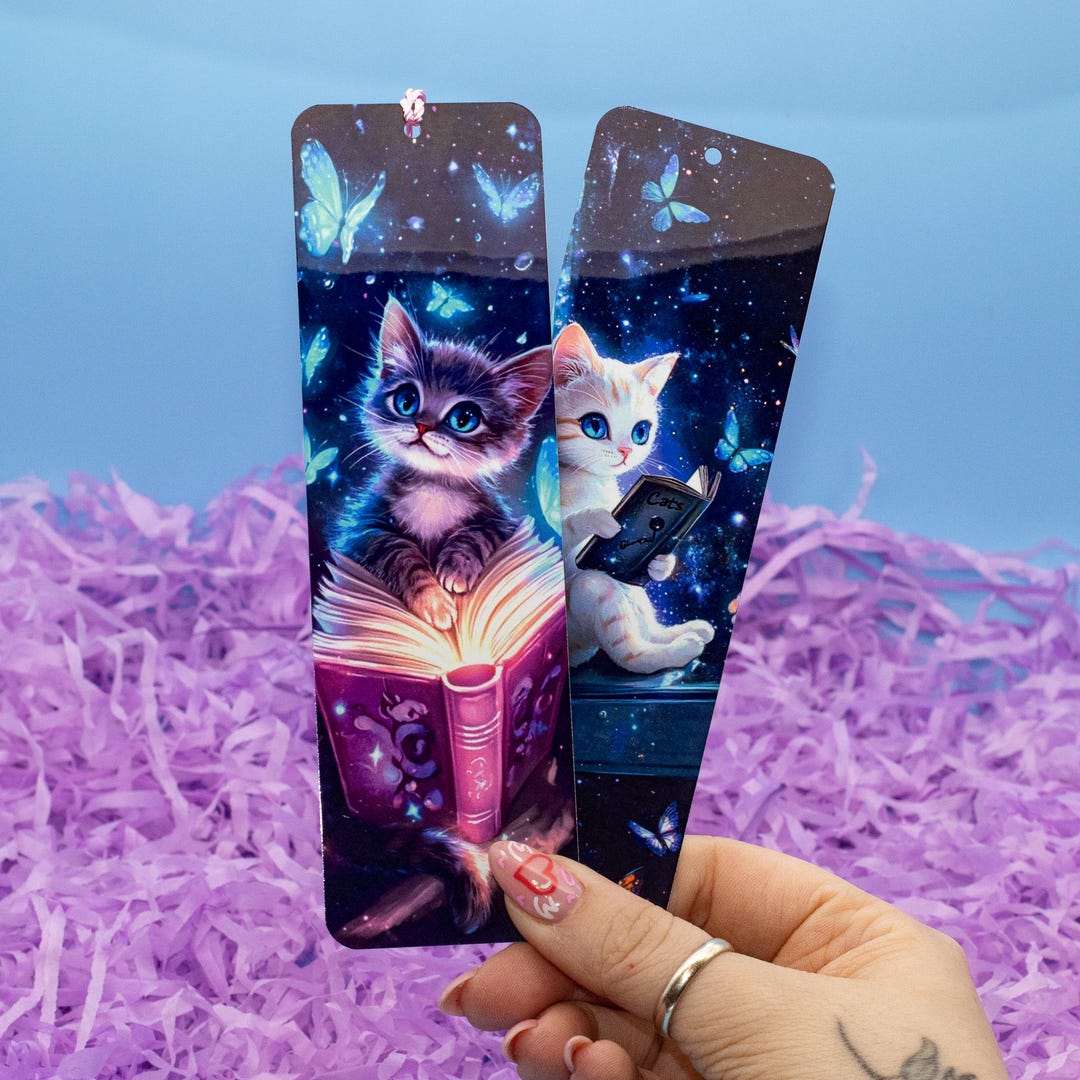 Mystical Cat Metal Bookmark for Book Lovers & Planners | Mystical ...