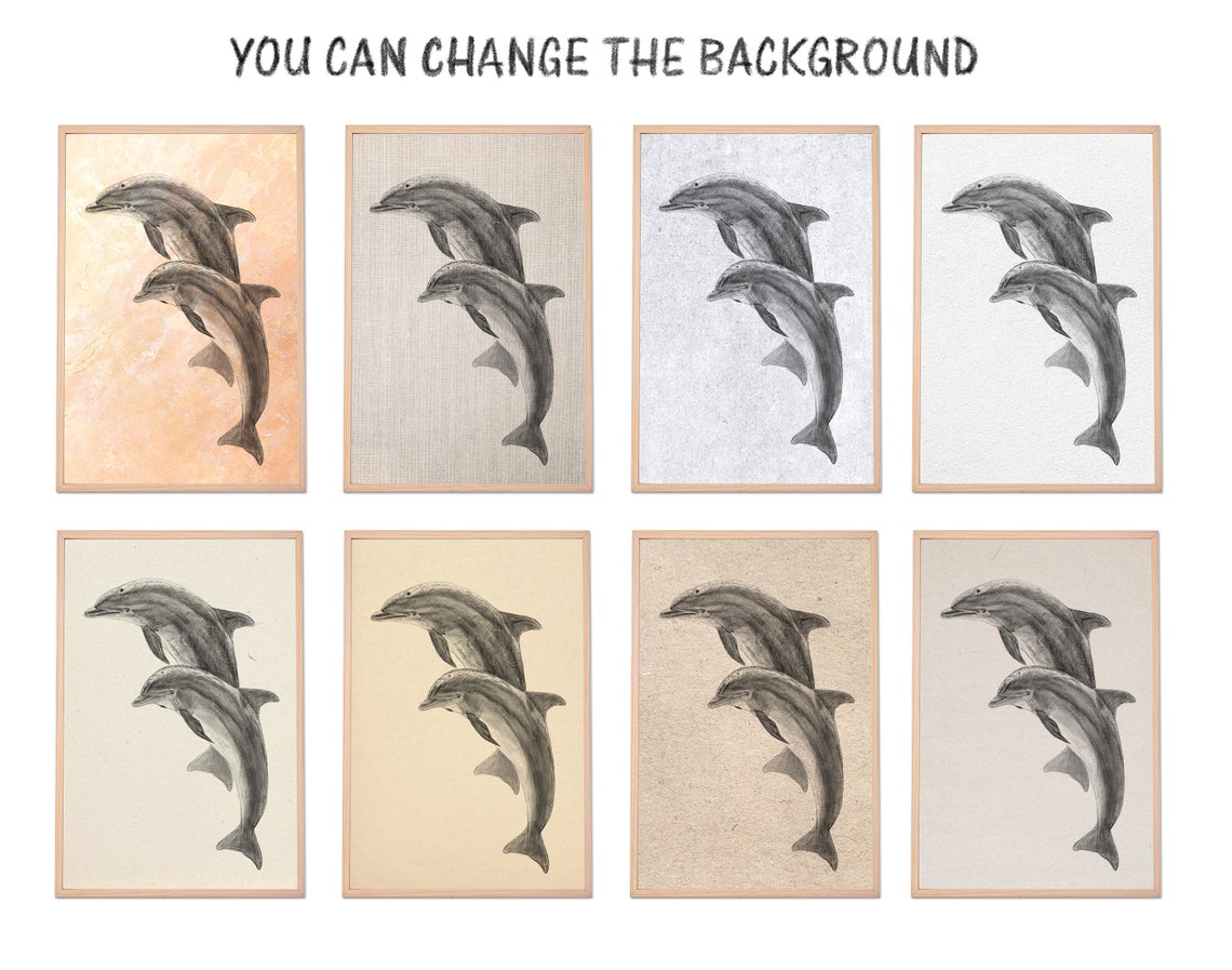 Dolphin Png Dolphin Art Dolphin Decor Dolphin Print Sea - Etsy