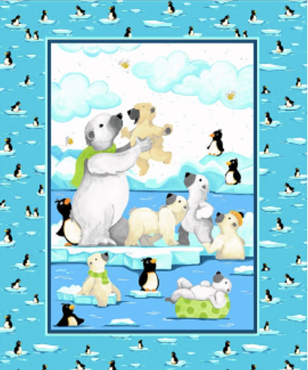 SUZY BEE Burr the Polar Bear / Easy Gift / Easy Quilt / DIY Baby Gift ...