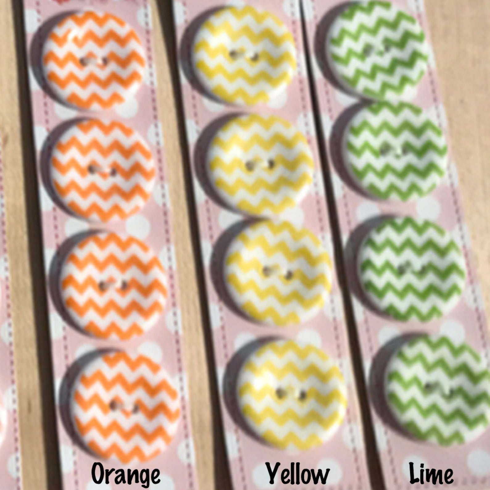 Chevron 1 Inch Round Buttons - Etsy