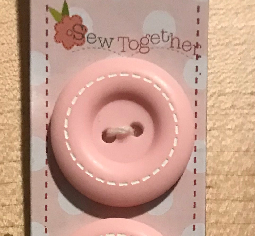 STITCHED 1 Inch Round Buttons - Etsy