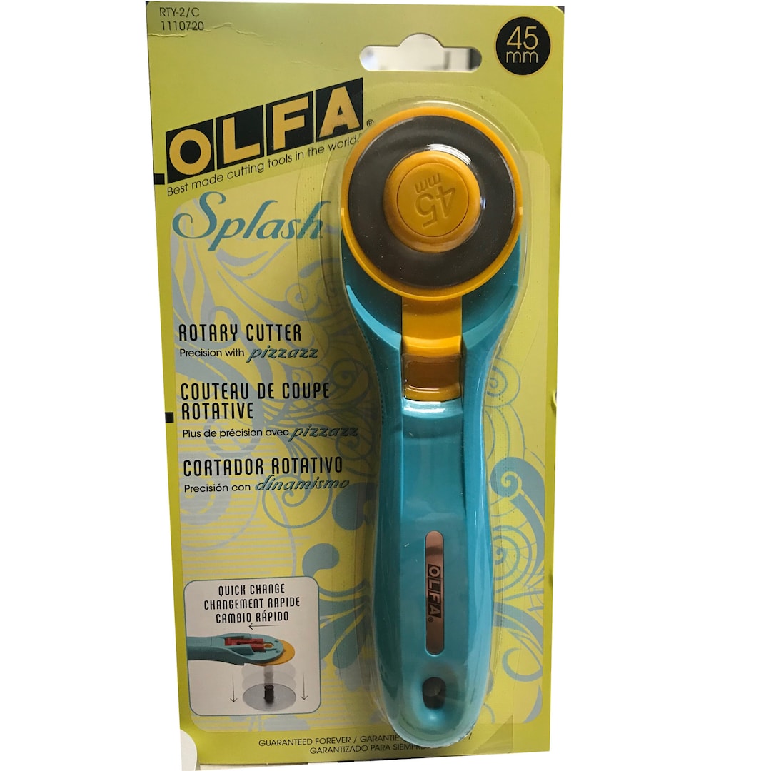 Rotary Cutter // OLFA Splash // 45 Mm Blade for Cutting Multi-layers of ...