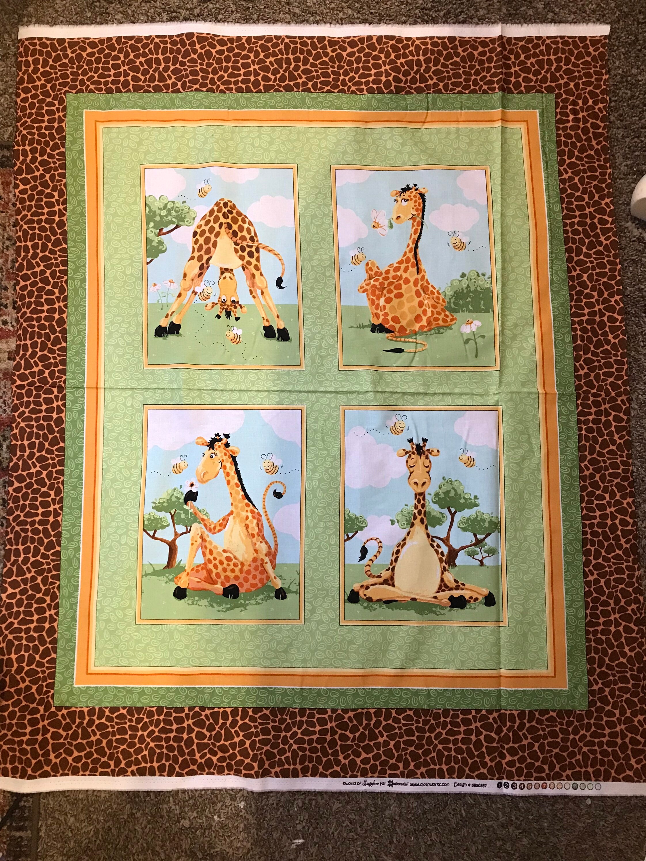 SUZY BEE Zoe the Giraffe / Easy Gift / Easy Quilt / DIY Baby Gift 36 ...