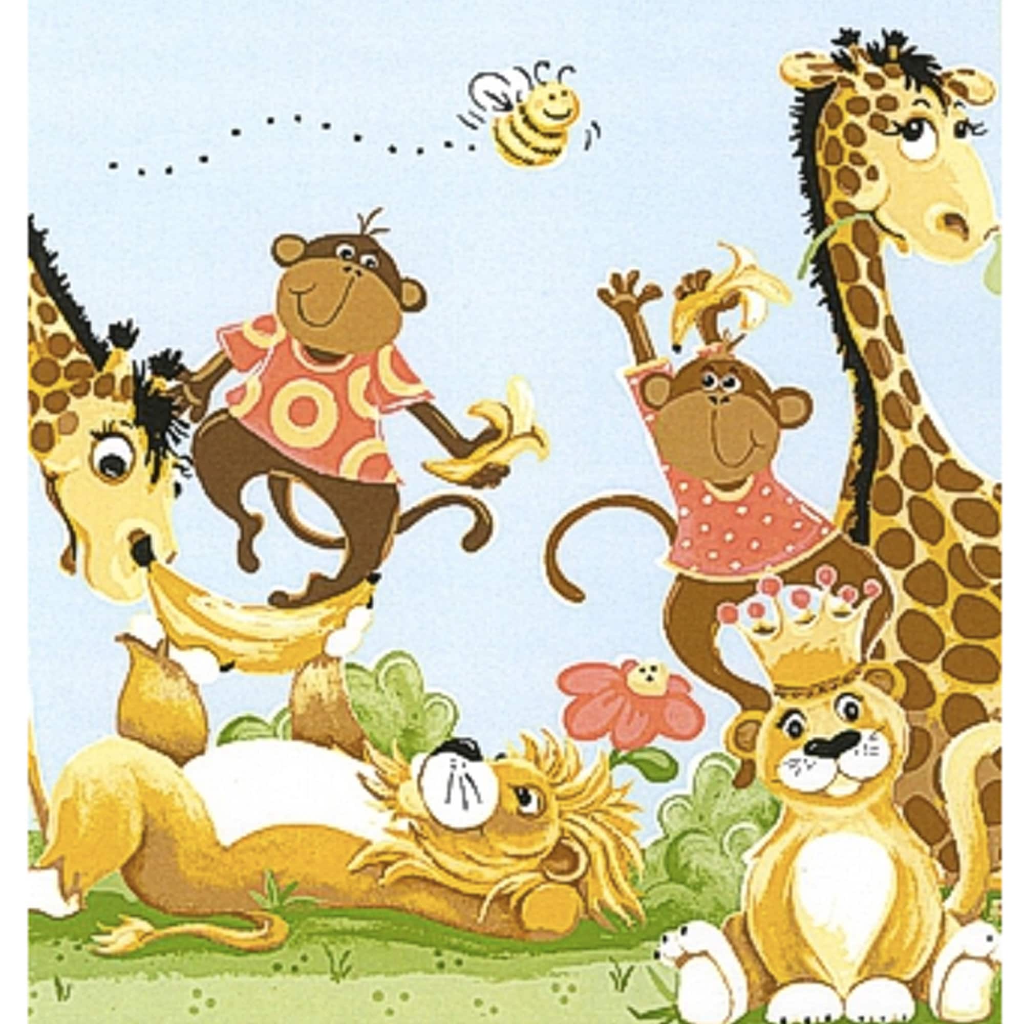 Buddies Border Fabric by Susybee Panel 30x 44 - Etsy