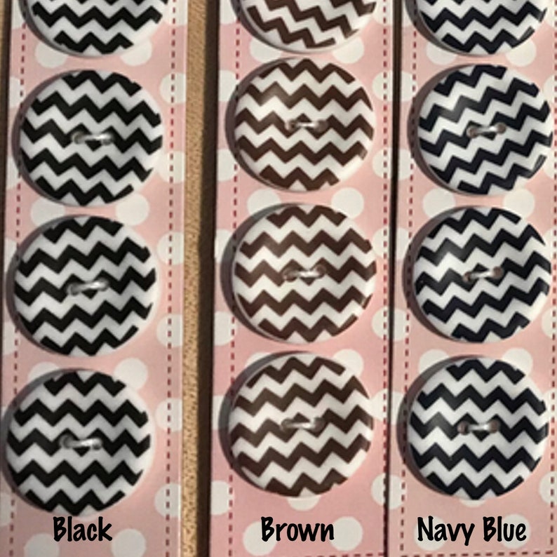 Chevron 1 Inch Round Buttons - Etsy