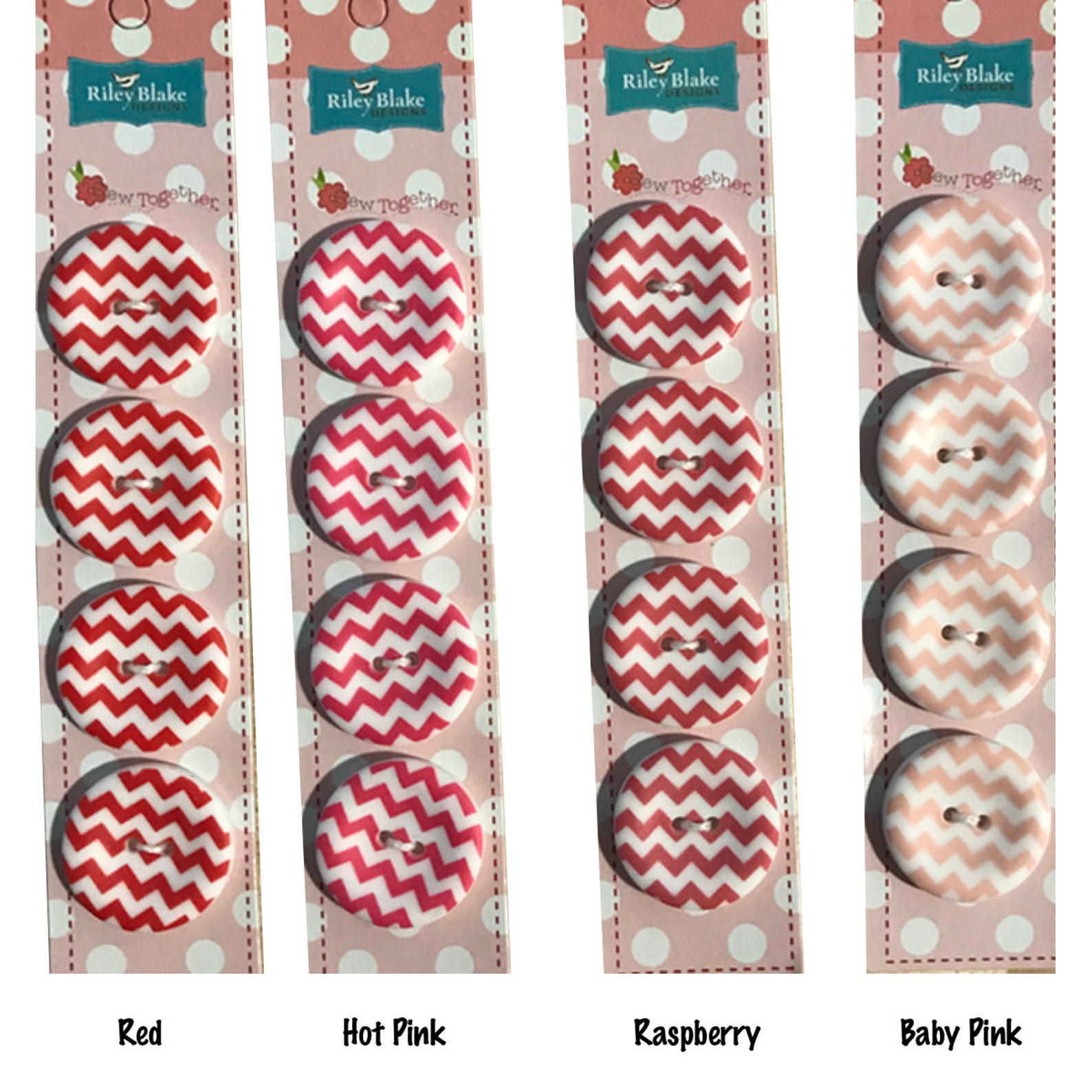 Chevron 1 Inch Round Buttons - Etsy