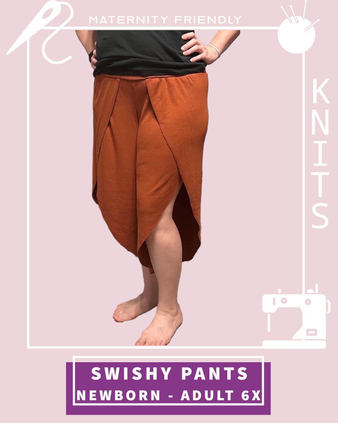 Swishy Pants and Shorts PDF Sewing Pattern for Knit Wrap Pants - Etsy