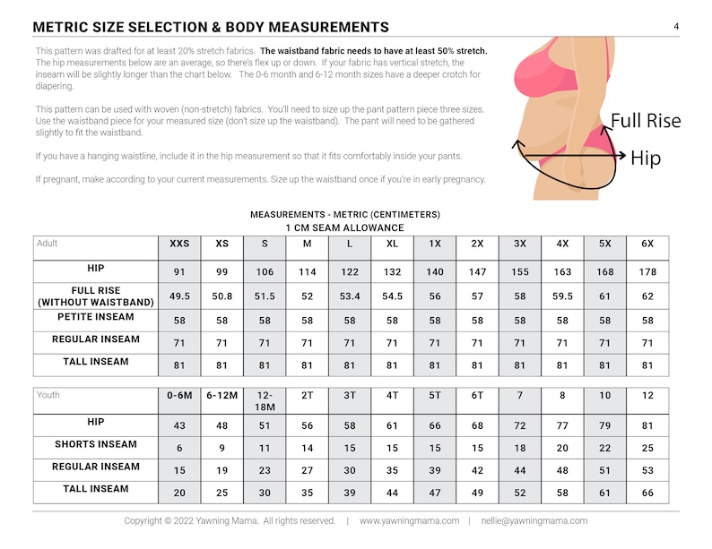 Swishy Pants and Shorts PDF Sewing Pattern for Knit Wrap Pants ...