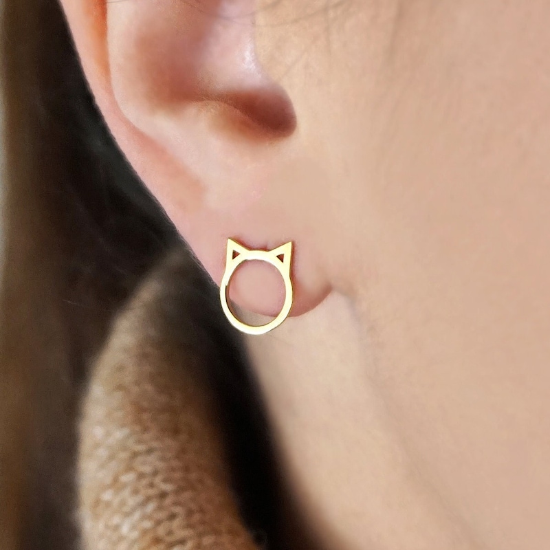 Cat Earrings - Etsy