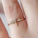 14K 9K Dragonfly Diamond Ring, Dainty Dragonfly Ring, Libellule Insect ...