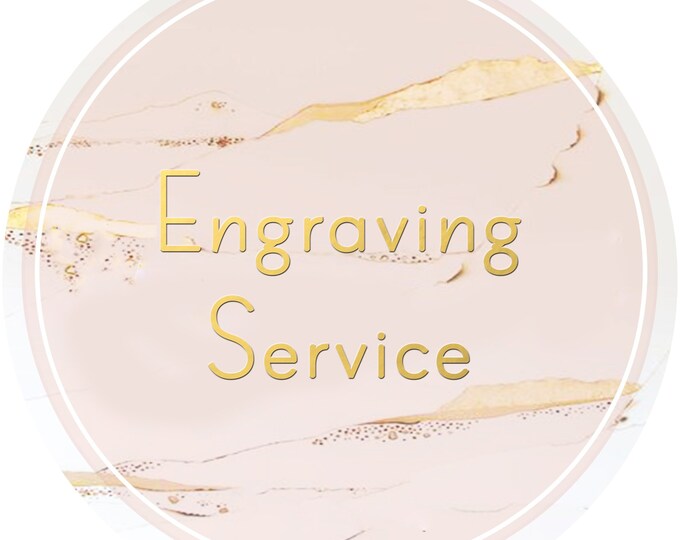 ADD ON Engraving Service or Upgraded Process Time - Etsy