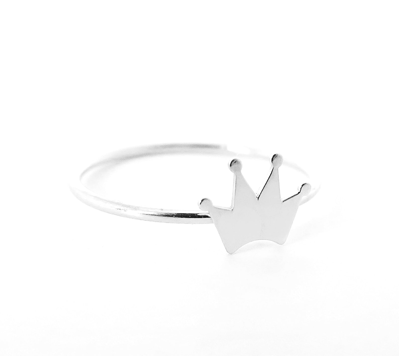 14K 9K Gold Crown Ring Solid Gold Crown Ring Tiny Crown - Etsy