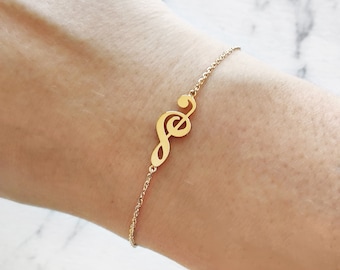 Music Note Bracelet - Etsy