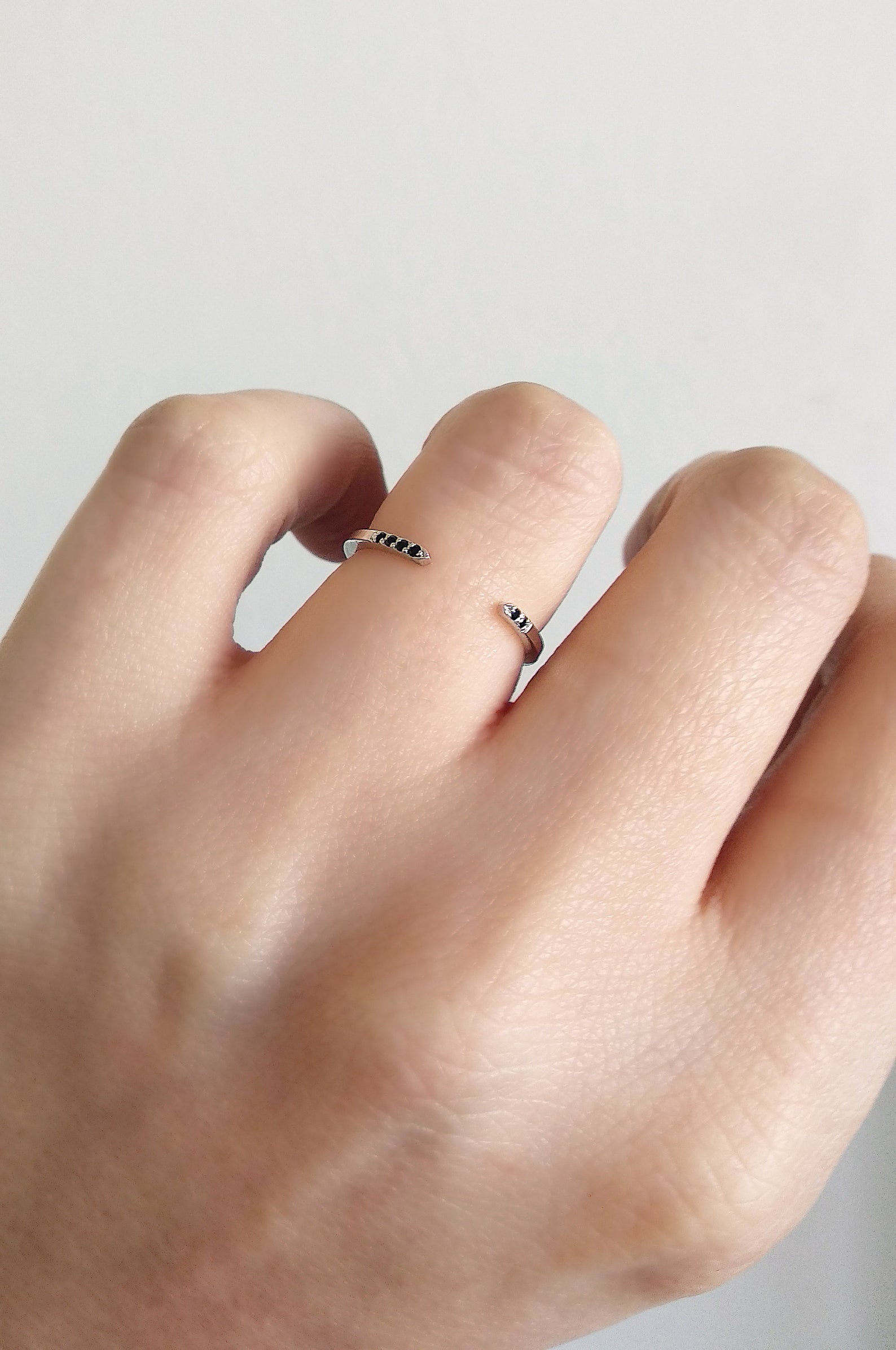 18K 14K Open Diamond Ring Open Diamond Wedding Band Matching | Etsy