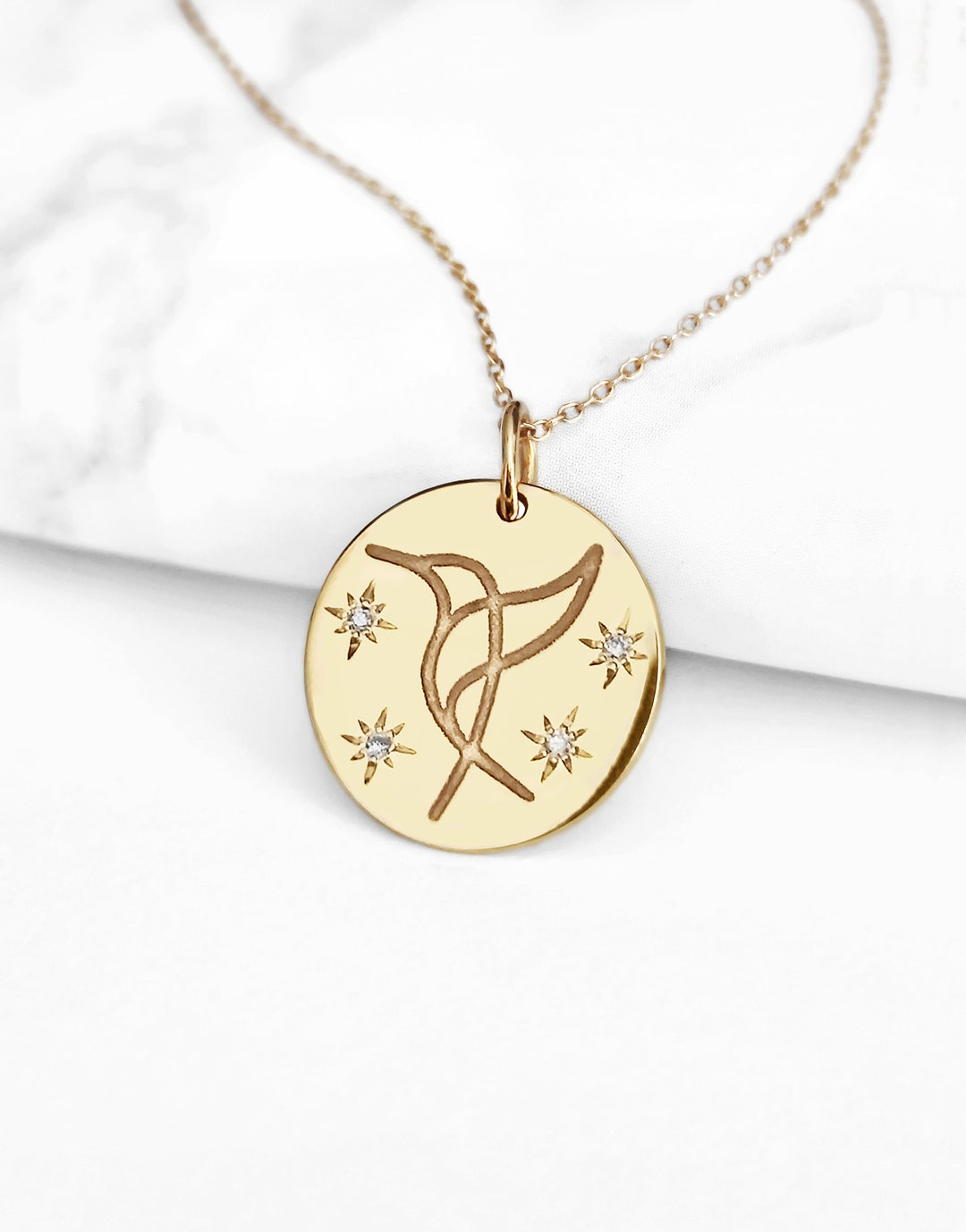 18K 14K 9K Hummingbird Diamond Necklace, Dainty Hummingbird Necklace ...