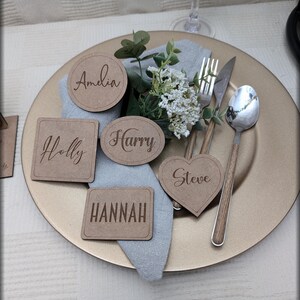 Wedding Table Place Settings - Name Places 5 Styles / Personalised ...