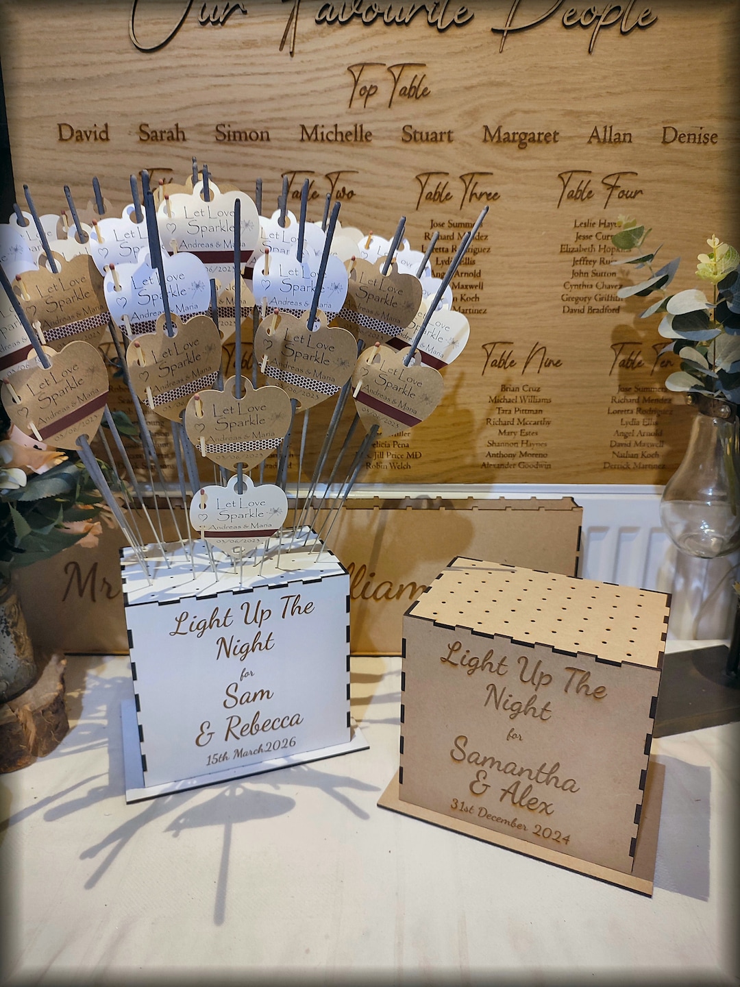 Personalised Sparkler Holder / Box - Holds 50 Sparklers (box Only) - 4 ...