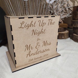 Personalised Sparkler Holder / Box - Holds 50 Sparklers (box Only) - 4 ...