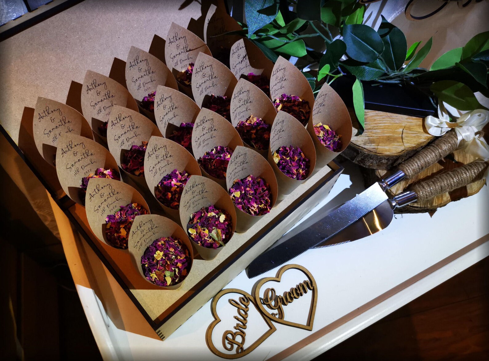 Confetti Cones Personalised Ready Rolled Confetti Cones - Etsy UK