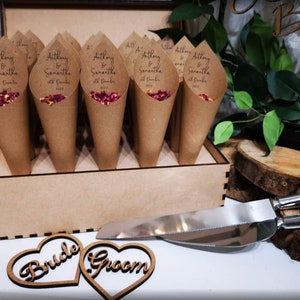 Confetti Cones - Personalised - Ready Rolled Confetti Cones - Ready to ...