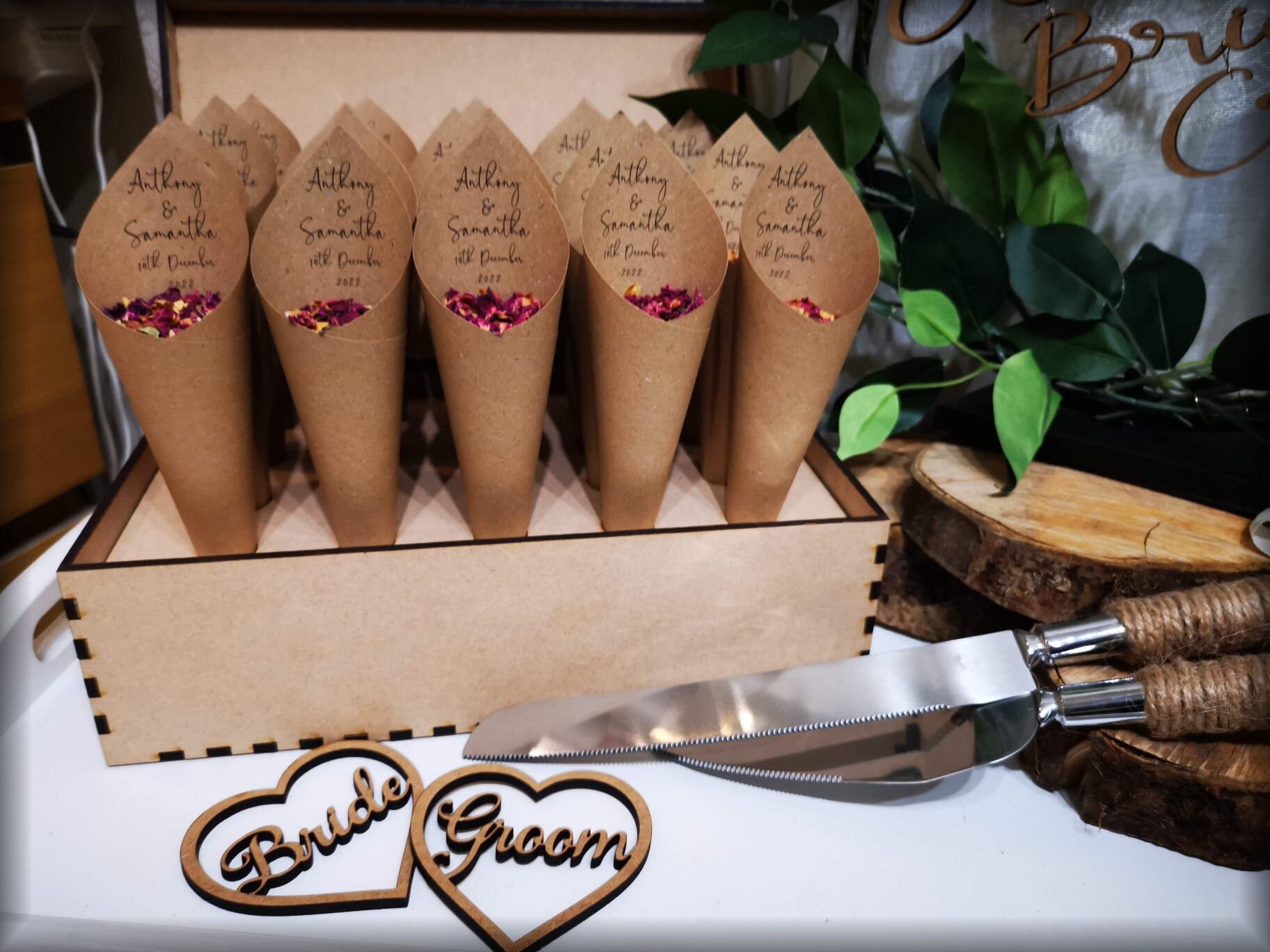 Confetti Cones Personalised Ready Rolled Confetti Cones - Etsy UK