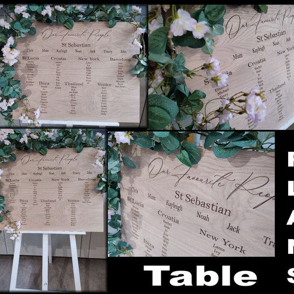 Wedding Table Plan - Etsy UK