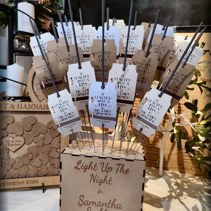 Wedding Sparkler Tag - Etsy