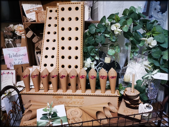 Confetti Cone Holder Confetti Cone Stand Different Sizes - Etsy