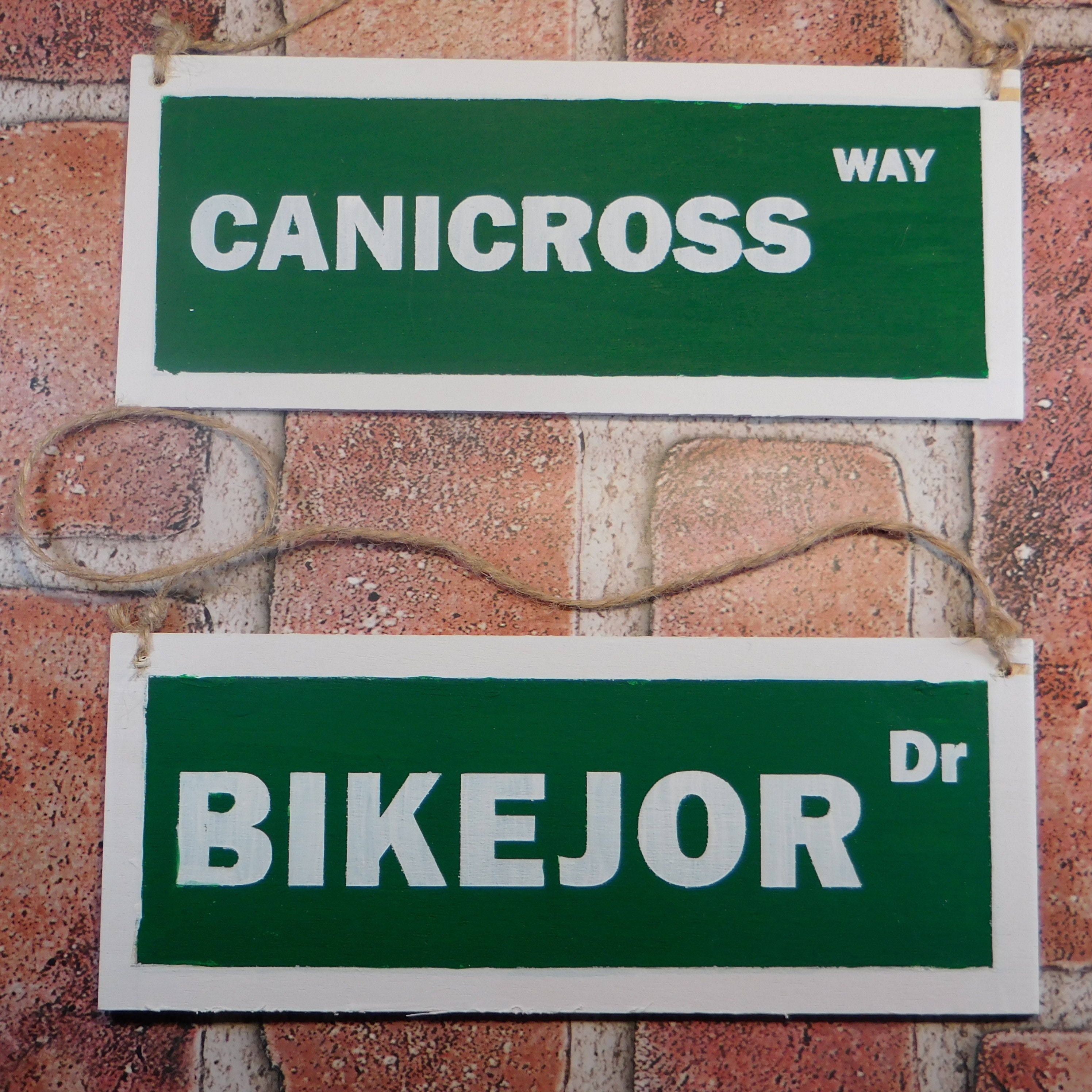 Dog Sport Street Signs | Canicross Gift | Bikejor Gift| Pulling Dog ...