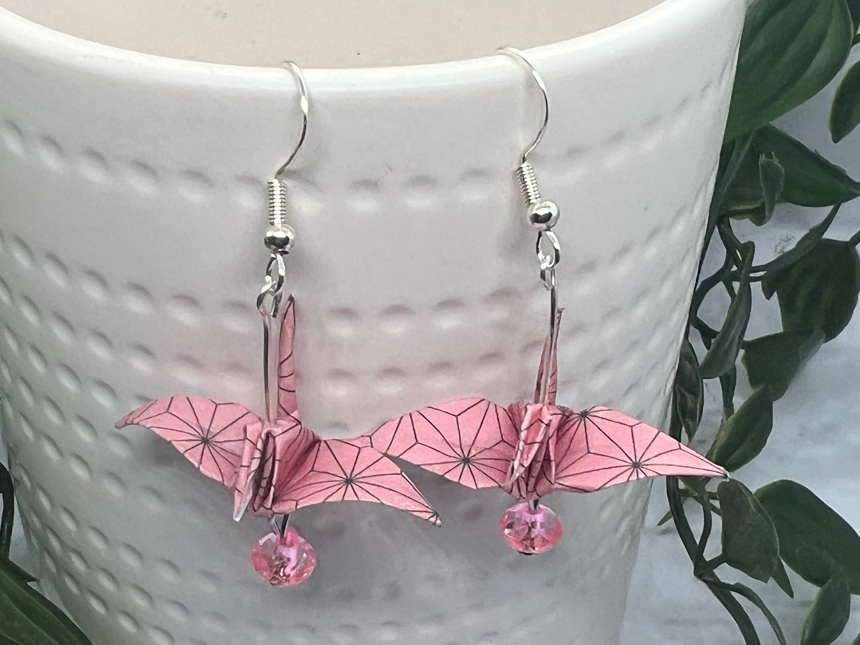 Demon Slayer Zenitsu Inspired Origami Crane Earrings - Etsy