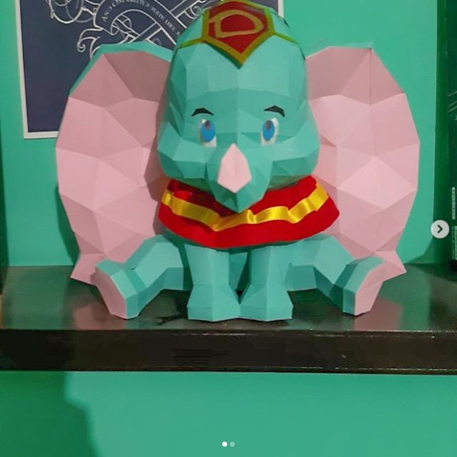 Dumbo elephant papercraft dumbo papercraft elephant DIY | Etsy