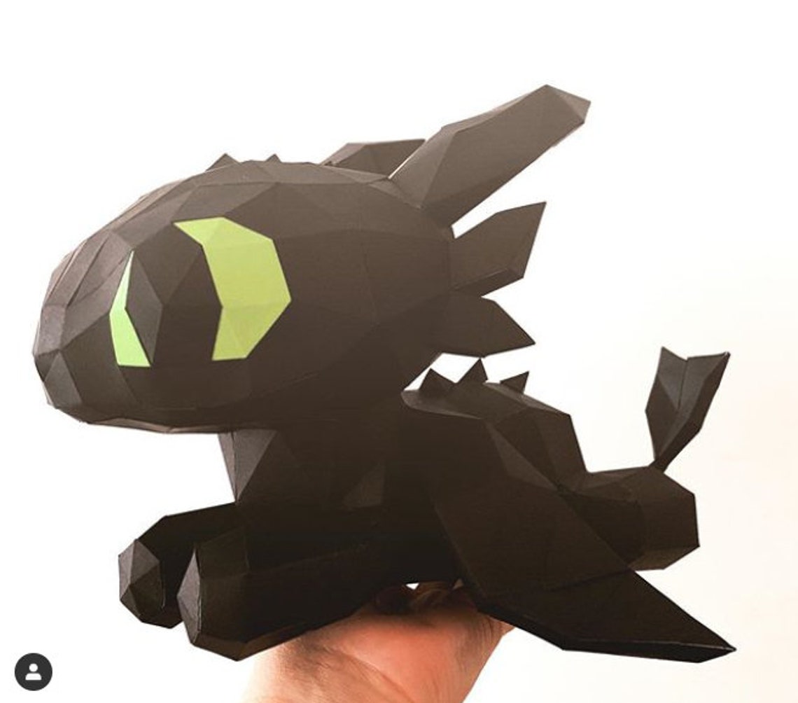 Toothless Papercraft Toothless Baby Toothless Papercraft | Etsy